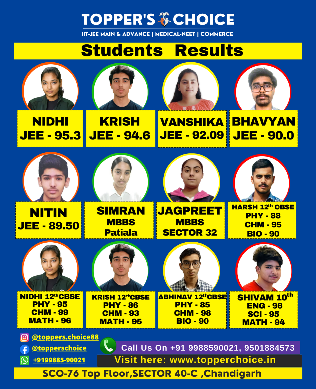 Toppers Choice Books - Best JEE & NEET Coaching in Chandigarh